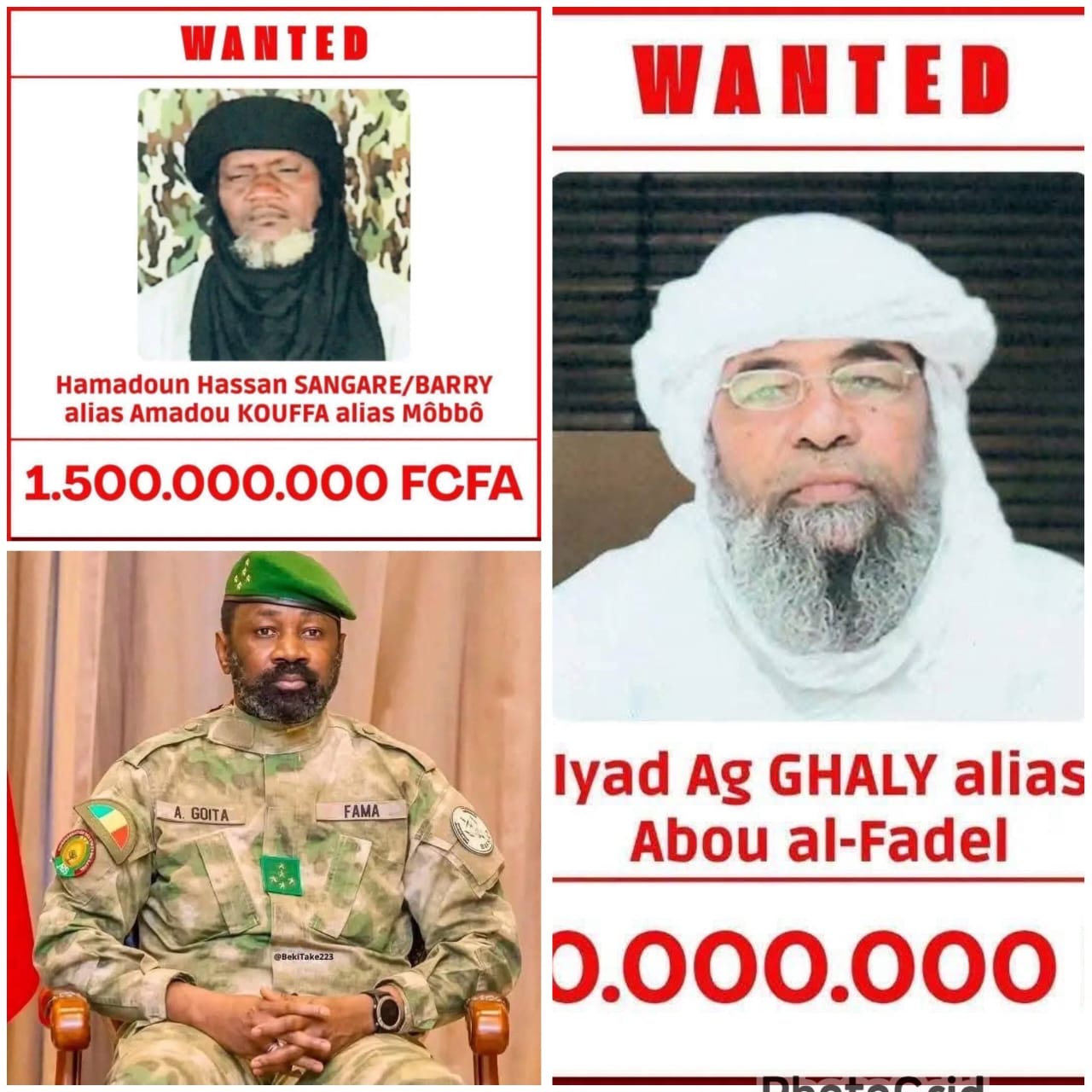 Mali Offers Multi-Billion CFA Rewards for Information on Wanted ...